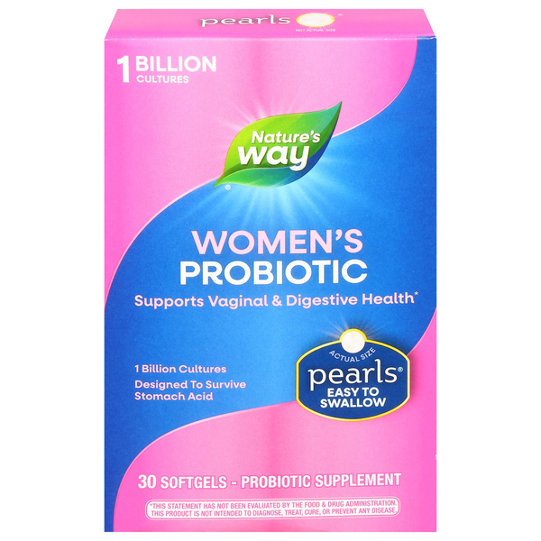 Save on Nature's Way Pearls Women's Probiotic Vaginal & Digestive ...