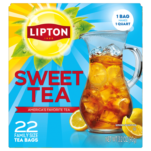 Save on Lipton Sweet Black Iced Tea Bags Family Size Order Online ...