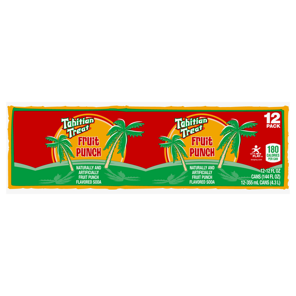Save on Tahitian Treat Fruit Punch Soda - 12 pk Order Online Delivery ...