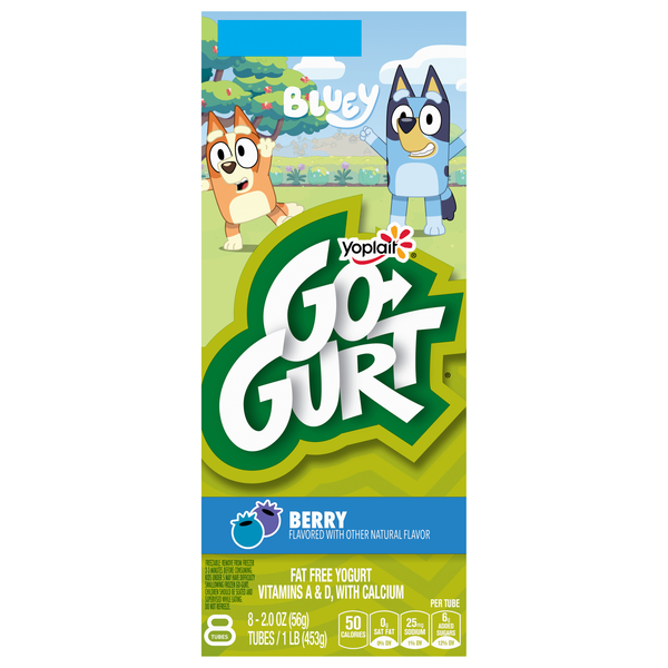 Save on Yoplait Go-GURT Fat Free Berry Yogurt Tubes - 8 ct Order Online ...