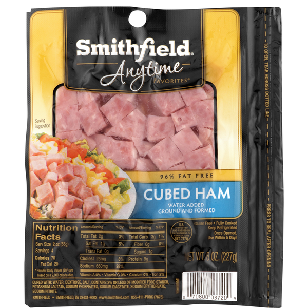 Save on Smithfield Anytime Favorites 96% Fat Free Cubed Ham Order ...
