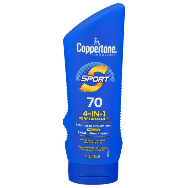 Save on Coppertone Sport 4-in-1 Performance Sunscreen Lotion SPF 70 ...