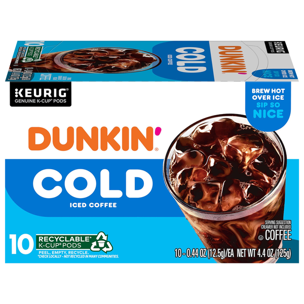 Save on Dunkin' Cold Brew Medium Roast Coffee K-Cup Pods Order Online ...