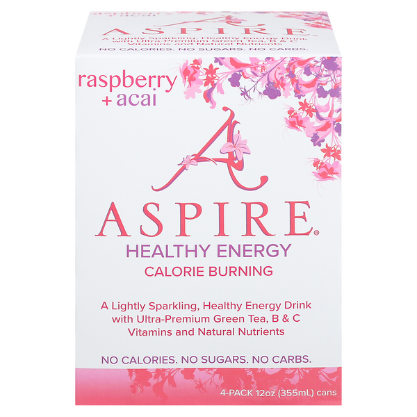 Save on Aspire Healthy Energy Calorie Burning Drink Raspberry + Acai ...