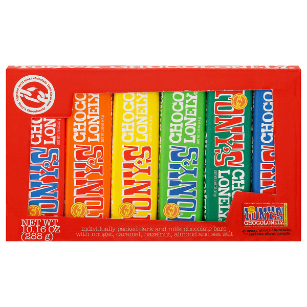 Save on Tony's Chocolonely Assorted Chocolate Candy Bars - 6 ct Order ...
