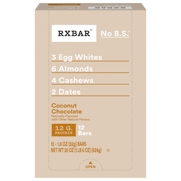 Save on RXBAR Coconut Chocolate 12g Protein Bar - 12 ct Order Online ...