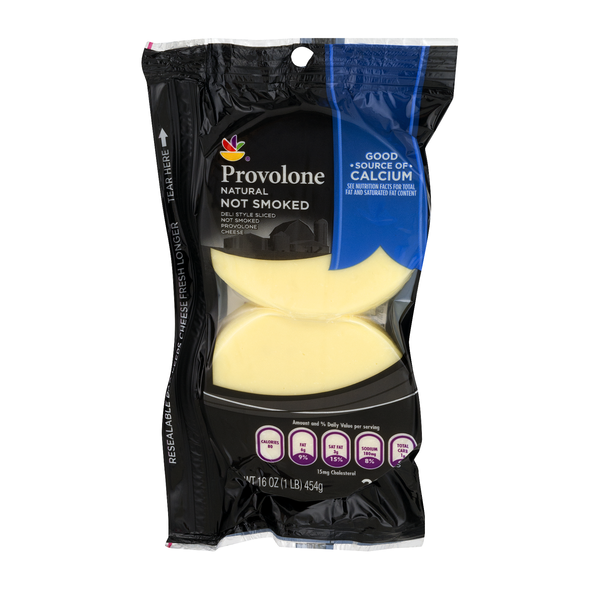 Save on Our Brand Natural Not Smoked Provolone Cheese Slices - 22 ct ...