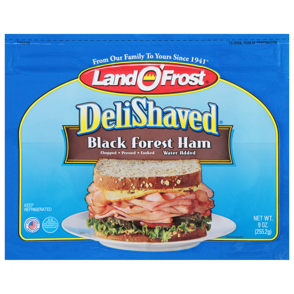 Save on Land O'Frost DeliShaved Ham Black Forest Order Online Delivery ...