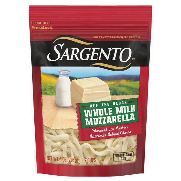 Save on Sargento Off The Block Mozzarella Whole Milk Cheese Shredded ...