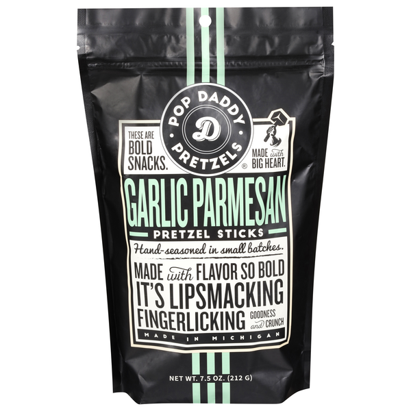 Save on Pop Daddy Pretzels Garlic Parmesan Flavored Pretzel Sticks ...