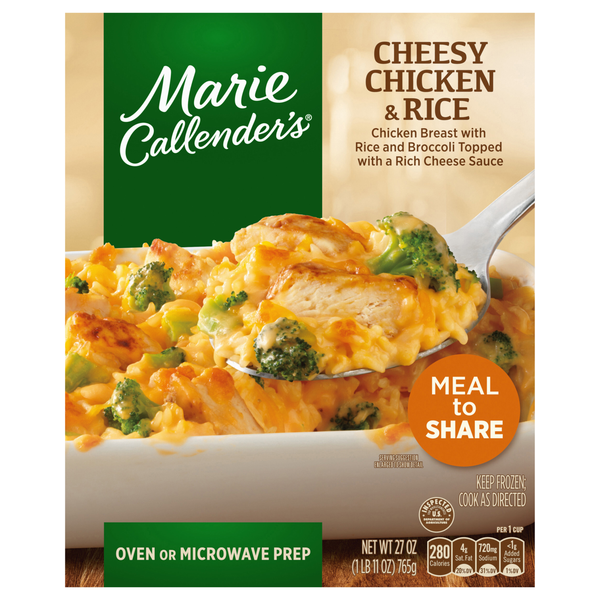 Save on Marie Callender's Cheesy Chicken & Rice Frozen Meal To Share ...