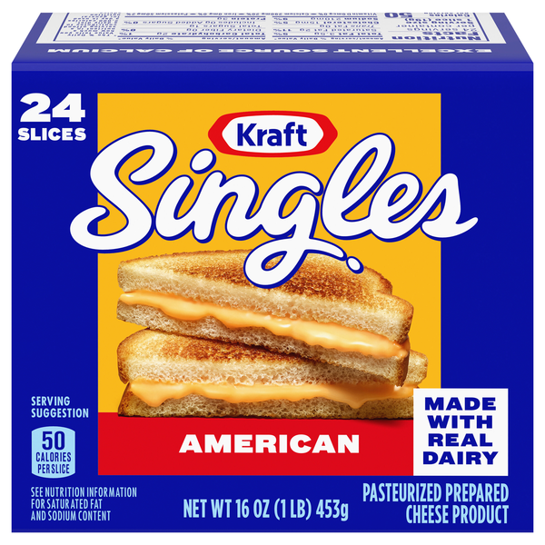 Save on Kraft Singles American Cheese Slices - 24 ct Order Online ...
