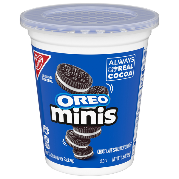 Save on OREO Mini Chocolate Sandwich Cookies Go-Paks! Order Online Delivery | GIANT