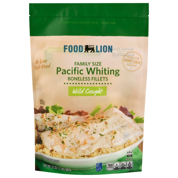 Save on Food Lion Boneless Wild Caught Pacific Whiting Fillets Frozen ...