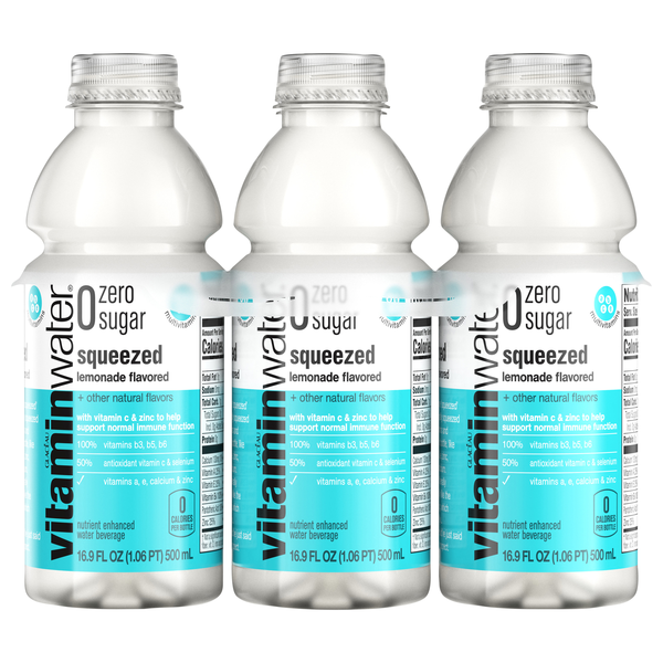 Vitamin Water Zero Ingredients Vitaminwater Squeezed Lemonade Zero