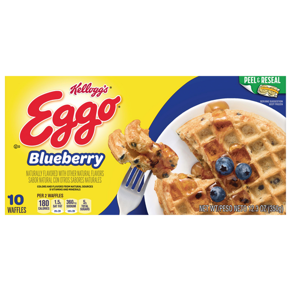 Save on Eggo Blueberry Waffles - 10 ct Order Online Delivery | GIANT
