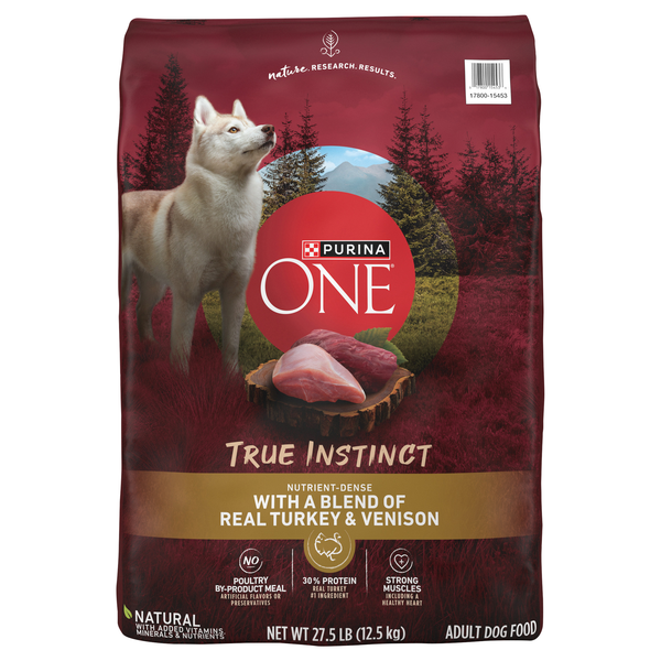 Save on Purina ONE True Instinct Natural Turkey & Venison Adult Dry Dog ...