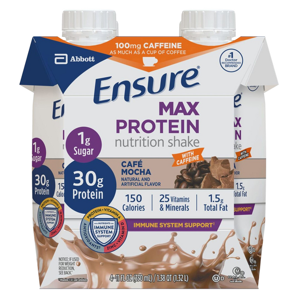Save on Ensure Max Protein Nutrition Shake Cafe Mocha - 4 pk Order ...