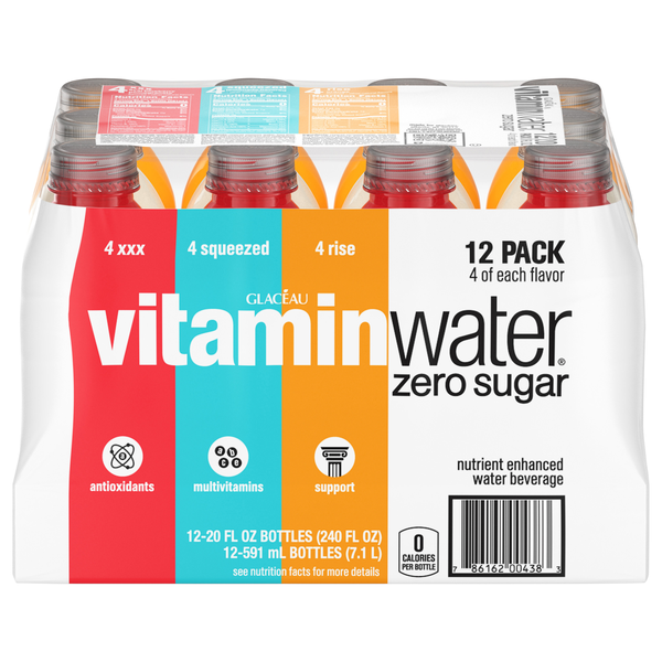 Save on vitaminwater Zero Sugar Variety Pack Enhanced Water Beverage - 12 pk Order Online ...