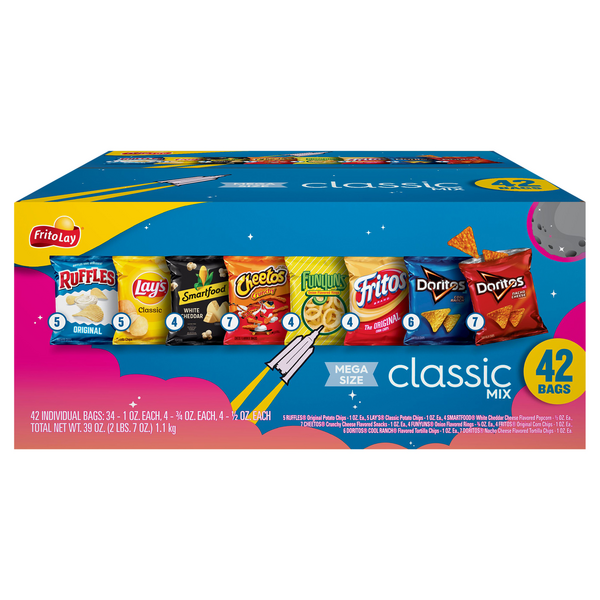 Save On Lays Classic Mix Variety Pack Mega Size 42 Ct Order Online