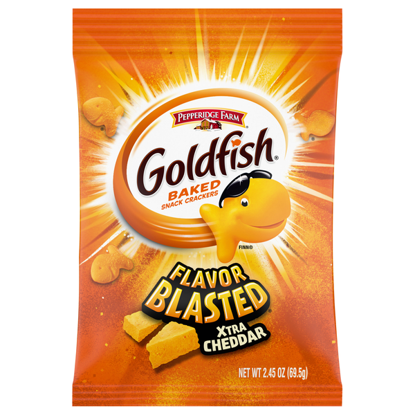 Save on Pepperidge Farm Goldfish Flavor Blasted Xtra Cheddar Cheese ...