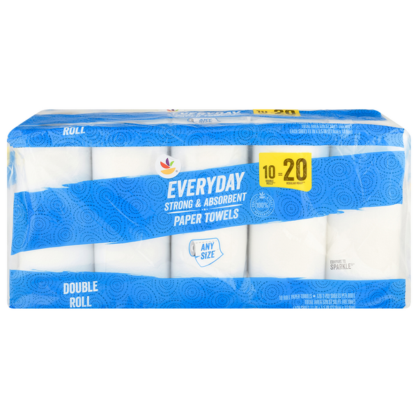 Save on Our Brand Everyday Any Size White Double Roll 2-Ply Paper ...
