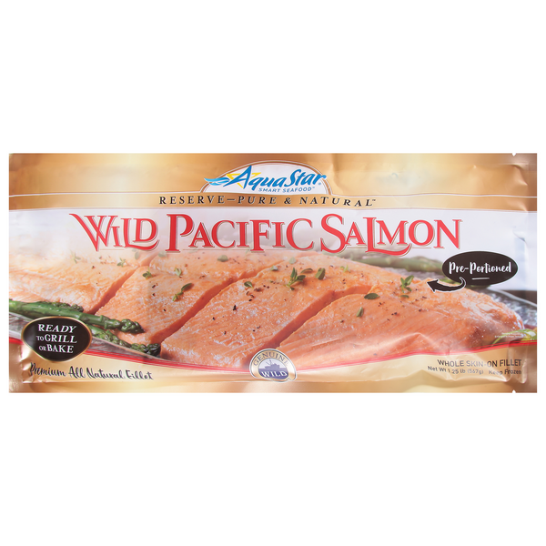 Save on Aqua Star Wild Caught Skin-On Whole Pacific Salmon Fillet ...