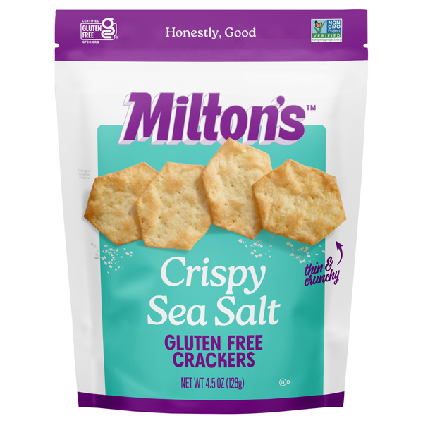 Save on Milton's Gluten Free Crispy Sea Salt Baked Crackers Order ...