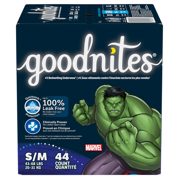 Save on GoodNites Boys S/M Nighttime Underwear 43-68 lb Order Online ...