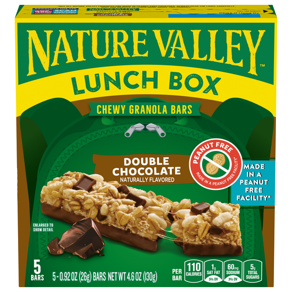 Save on Nature Valley Lunch Box Double Chocolate Chewy Granola Bars - 5 ...