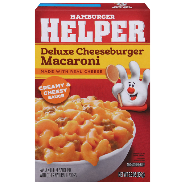 Save on Hamburger Helper Deluxe Cheeseburger Macaroni Pasta Sauce Mix ...