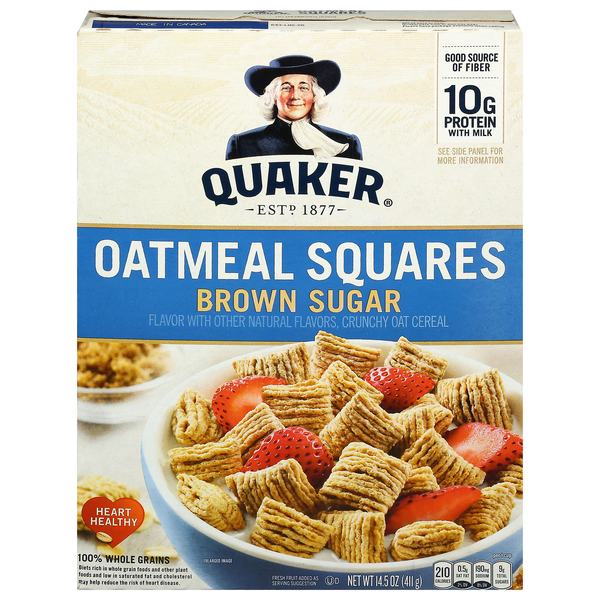 Save on Quaker Oatmeal Squares Brown Sugar Cereal Order Online Delivery ...