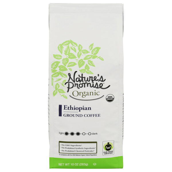 Save on Nature's Promise Organic Ethiopian Medium Roast Ground Coffee Order Online Delivery ...