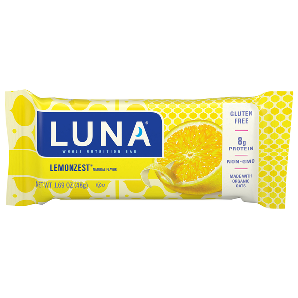 Save on LUNA Organic Gluten Free Lemonzest 8g Protein Nutrition Bar ...