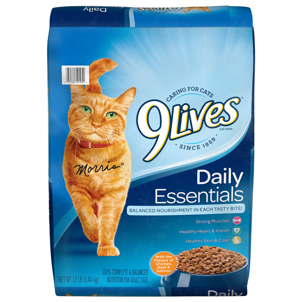 Save on 9Lives Daily Essentials Chicken Beef & Salmon Adult Dry Cat ...