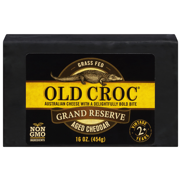 Save on Old Croc Grand Reserve Aged Cheddar Cheese Block Order Online ...