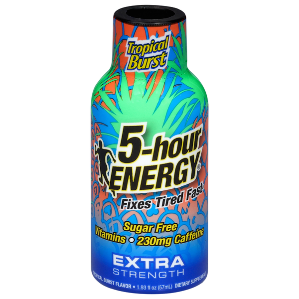 Save on 5-Hour Extra Strength Sugar Free Tropical Burst Energy Shot ...