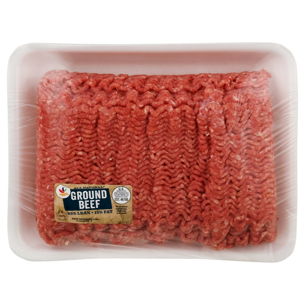 Save on Giant 85% Lean 15% Fat Ground Beef Family Size Fresh Order Online Delivery | Giant
