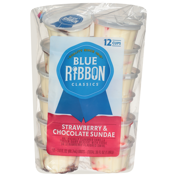 Save On Blue Bunny Frozen Dairy Dessert Cups Strawberry And Chocolate