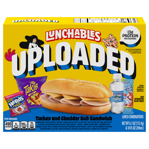 Save on Lunchables Uploaded Turkey & Cheddar Sub Sandwich Lunch ...