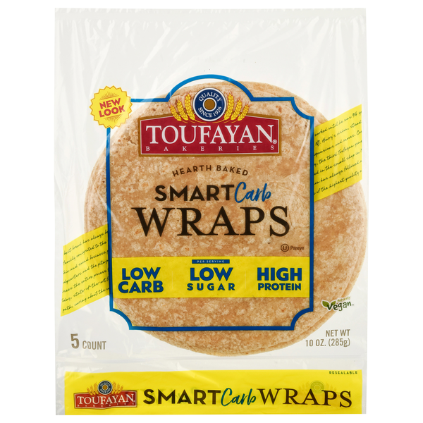 Save on Toufayan Low Carb Low Sodium Wraps - 5 ct Order Online Delivery ...