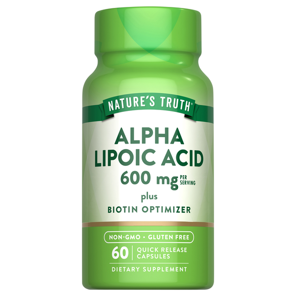Save on Nature's Truth Alpha Lipoic Acid 600 mg Quick Release Capsules ...