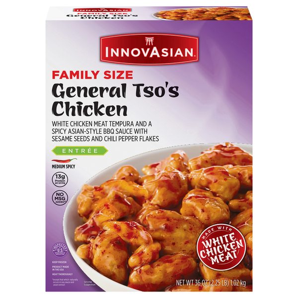 Save on InnovAsian General Tso's Chicken Entree Family Size Frozen Meal ...