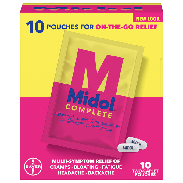 Save on Midol Complete On-the-Go Multi-Symptom Relief Caplet Order ...
