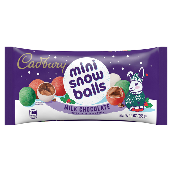 Save on Cadbury Mini Snow Balls Milk Chocolate Christmas Candy Order ...