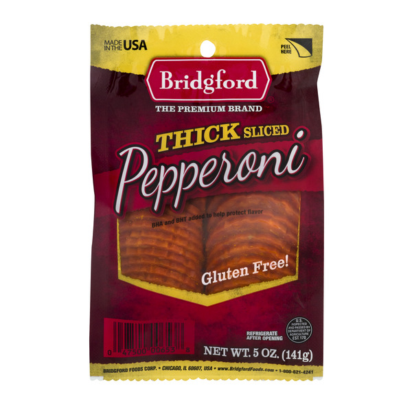 Save on Bridgford Pepperoni Thick Sliced Order Online Delivery | MARTIN'S