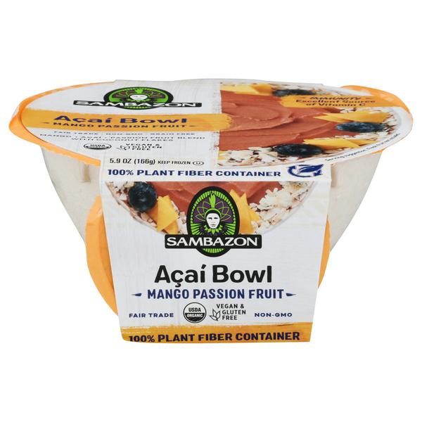 Save on Sambazon Organic Vegan Mango Passion Fruit Acai Bowl Frozen ...