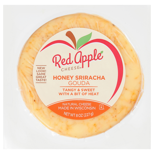 Save on Red Apple Honey Sriracha Gouda Cheese Wheel Order Online ...