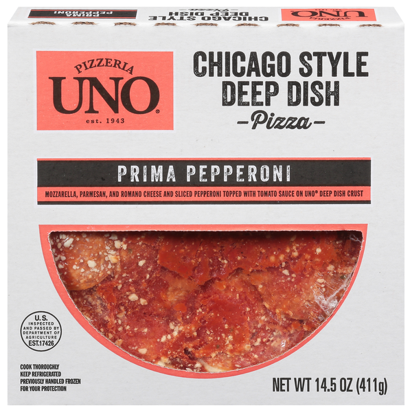 Save on Pizzeria Uno Prima Pepperoni Chicago Style Deep Dish Pizza ...