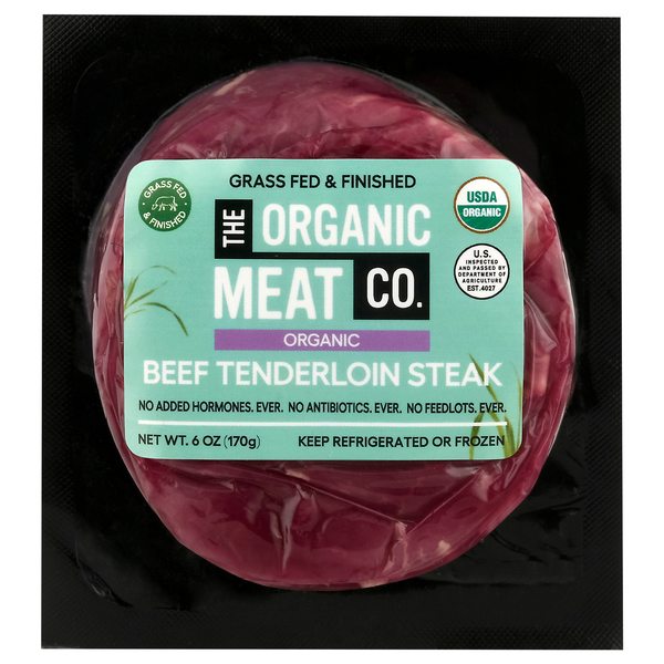 Save on The Organic Meat Co. Organic Beef Tenderloin Steak Order Online ...